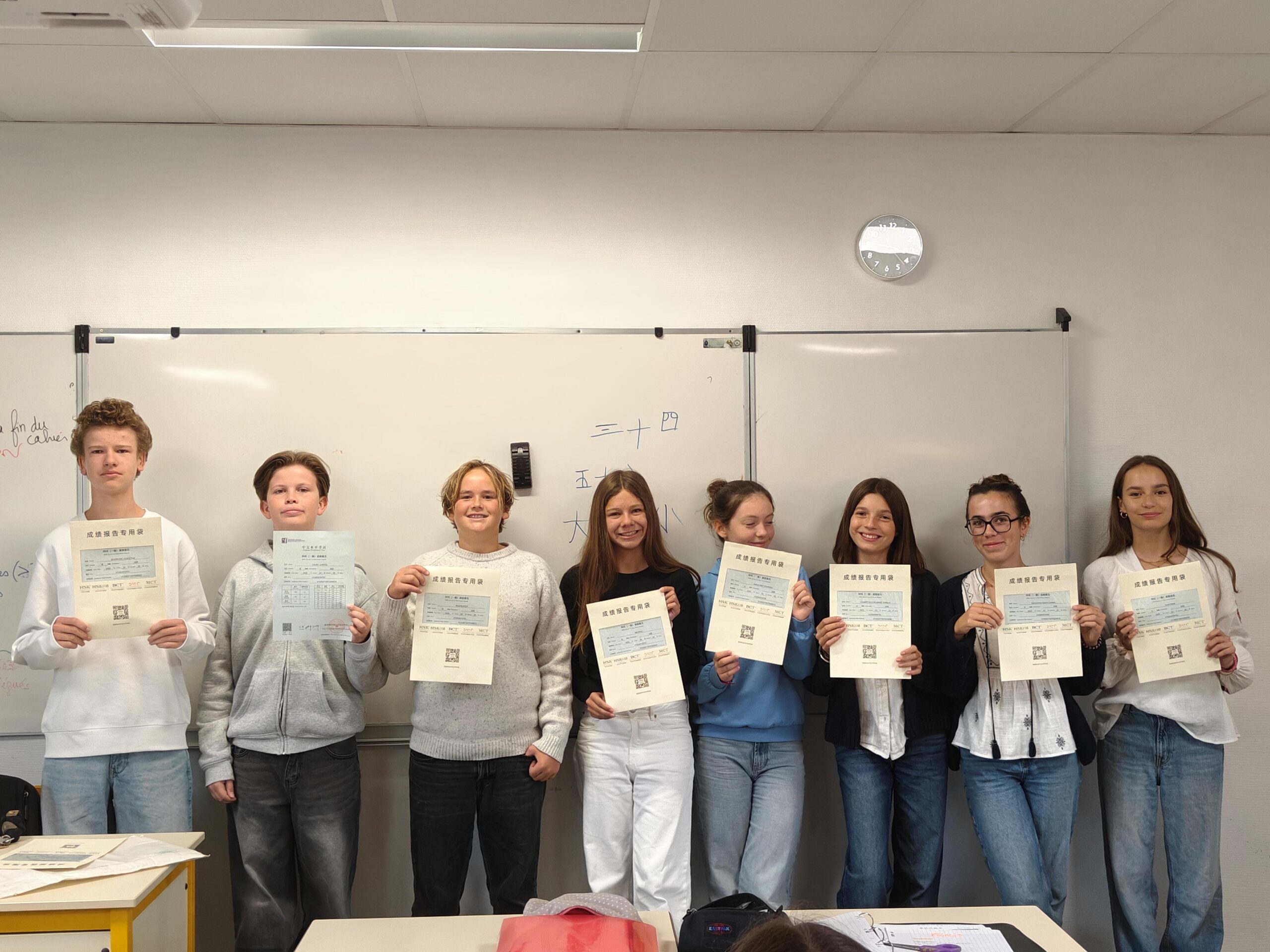 Bravo à nos élèves diplômés du Test HSK 1 ! - Collège Saint Louis